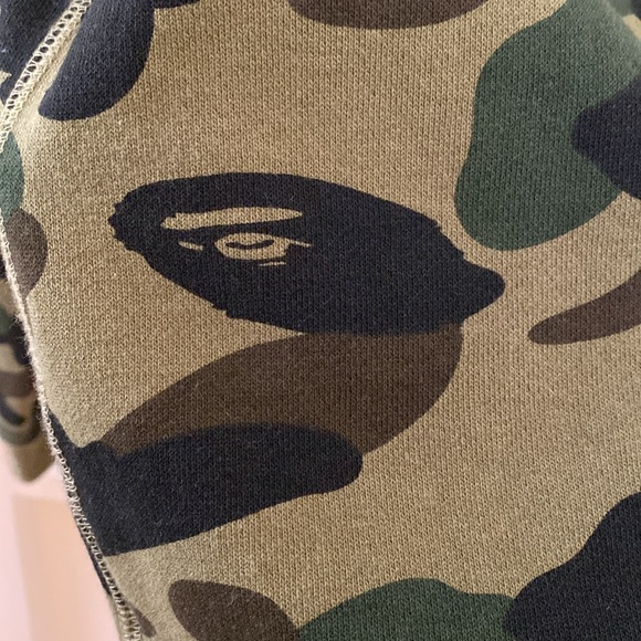 Bape | Sweaters | Bape Camo Hoodie With Patches Mens Xl | Poshmark